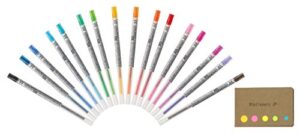 signo gel ink refills for style fit gel multi pen 0.5mm 16 color ink, sticky notes value set