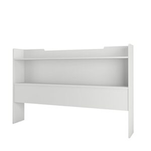 Nexera Queen Size Bookcase Headboard, White