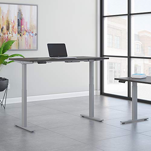 Bush Business Furniture Move 60 Series Height Adjustable Standing Desk, 72W x 30D, Storm Gray with Cool Gray Metallic Base