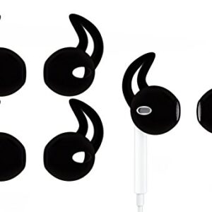 6pcs (B-APL-OEP) Left + Right Side Replacement Stabilizers Earhooks Wings Fins Eartips Adapters Compatible with Apple iPhone EarPods Earbuds with Remote and Mic - X 8 7 7+ SE 6 6S 6+ 5 5s 5c iPod iPad