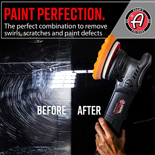 Adam’s Swirl Killer 21mm Polisher - Orbital Polishing Paint Correcting Buffer Tool - Car Scratch Remover, Correcting Polish - Use Post Car Wash Clay Bar & Pre Wax or Ceramic Coating (Polisher)