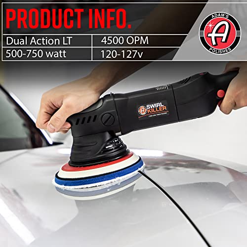 Adam’s Swirl Killer 21mm Polisher - Orbital Polishing Paint Correcting Buffer Tool - Car Scratch Remover, Correcting Polish - Use Post Car Wash Clay Bar & Pre Wax or Ceramic Coating (Polisher)