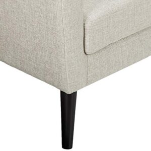 Christopher Knight Home Sienna Mid-Century Modern Fabric Club Chair, Beige 29.5D x 31.1W x 34.5H Inch