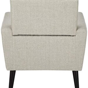 Christopher Knight Home Sienna Mid-Century Modern Fabric Club Chair, Beige 29.5D x 31.1W x 34.5H Inch