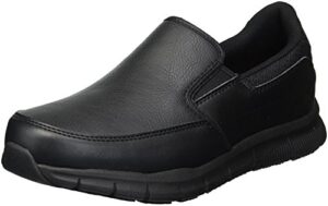 skechers for work women's nampa-annod food service shoe,black polyurethane,8 m us