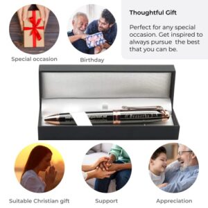 Inkstone Proverbs 3:5 Engraved Gift Pen with Presentation Gift Box Inspirational Christian Scripture Bible Prayer Gift