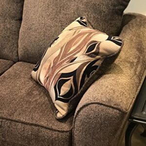 Roundhill Furniture Camero Cafe Fabric Pillowback Loveseat