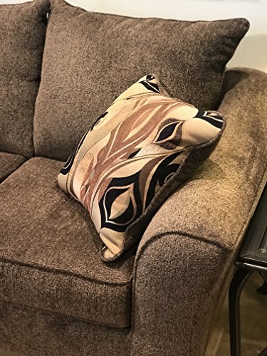 Roundhill Furniture Camero Cafe Fabric Pillowback Loveseat