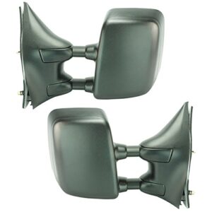 Trail Ridge Towing Mirror Manual Textured Black Pair for Frontier Xterra Equator