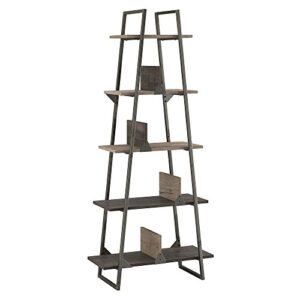 bush furniture refinery a frame etagere bookshelf in rustic gray