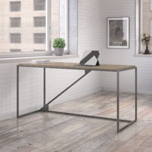 Bush Furniture Refinery Home Office, 62"W Industrial Desk, Rustic Gray