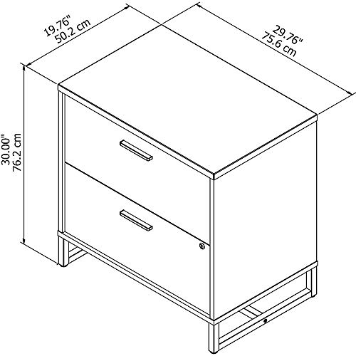 Bush Business Furniture Method Lateral File Cabinet-Assembled, White