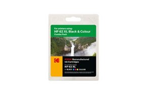 kodak ink cartridge hp 62xl black and tricolor (55027)