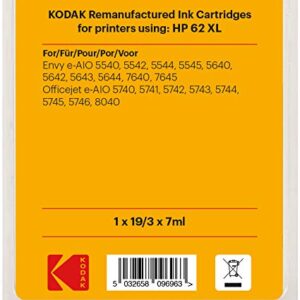 KODAK Ink Cartridge HP 62XL Black and Tricolor (55027)