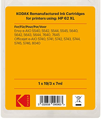 KODAK Ink Cartridge HP 62XL Black and Tricolor (55027)