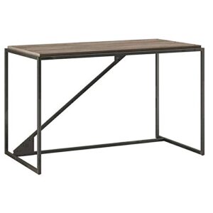 bush furniture refinery 50w industrial desk in rustic gray