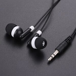 CN-Outlet Wholesale Bulk Earbuds Headphones 50 Pack for iPhone, Android, MP3 Player - Black