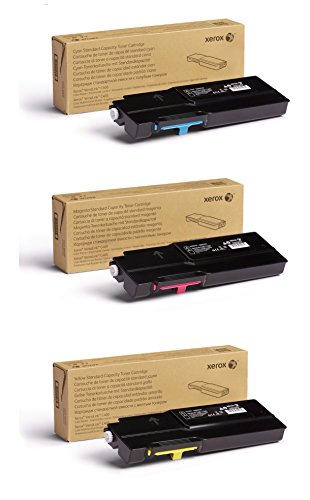 Xerox Cyan/Magenta/Yellow Standard Capacity Toner Cartridge Set (106R03501, 106R03502, 106R03503) - 2500 Pages - for use in VersaLink C400/C405