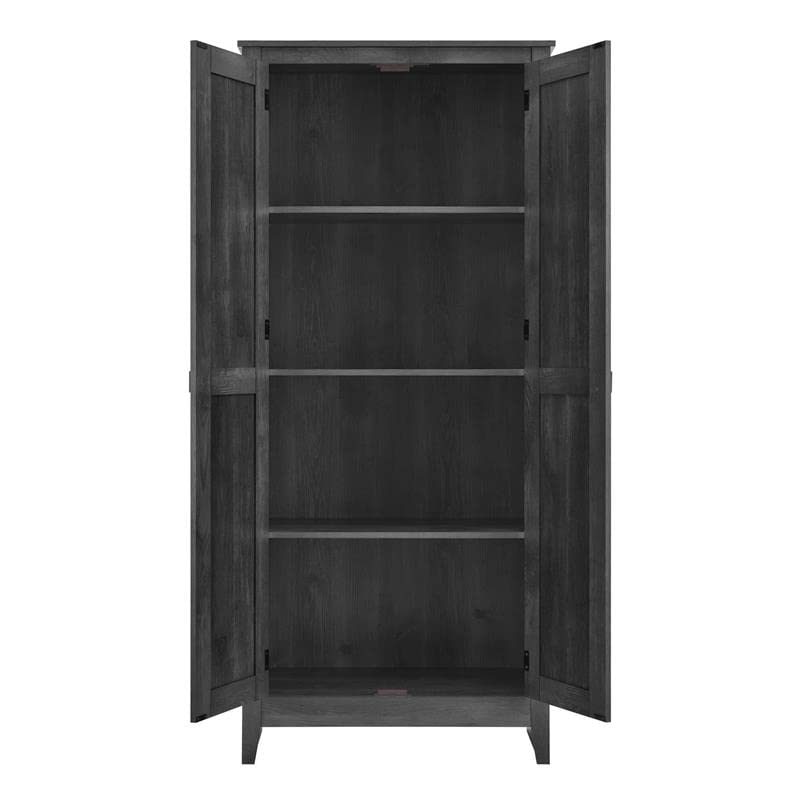 Ameriwood Home Farmington Wide Storage Cabinet, 31.5", Rustic Gray