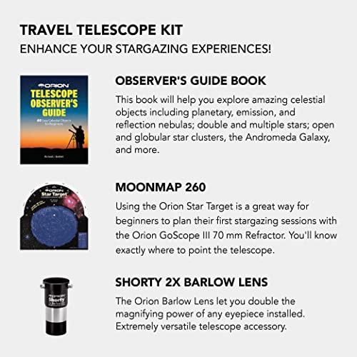 Orion Observer II 70mm Altazimuth Refractor Telescope Kit