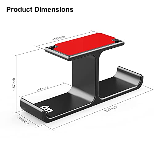 6amLifestyle Headset Headphone Stand Hanger Under Desk Designed [Patented] Aluminum Headphone Holder Hook by Strong Adhesive & Screws Universal Compatible with PC Gaming DJ Headsets - BK701