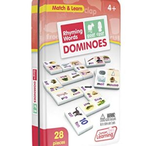 Junior Learning Rhyming Word Dominoes Educational Action Games, Multi, Model: JL490