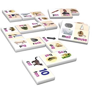 Junior Learning Rhyming Word Dominoes Educational Action Games, Multi, Model: JL490