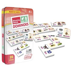 Junior Learning Rhyming Word Dominoes Educational Action Games, Multi, Model: JL490