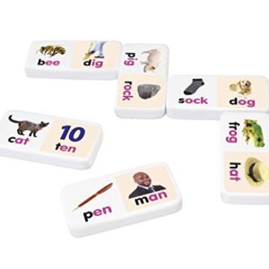 Junior Learning Rhyming Word Dominoes Educational Action Games, Multi, Model: JL490