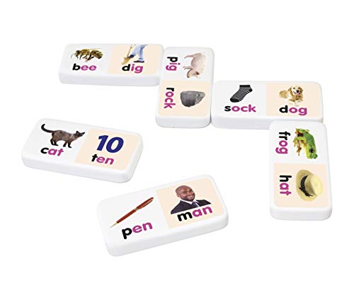 Junior Learning Rhyming Word Dominoes Educational Action Games, Multi, Model: JL490