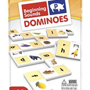 Junior Learning Beginning Sound Dominoes Educational Action Games, Multi (JL492) for 48 months to 96 months