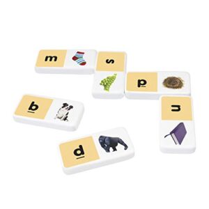 Junior Learning Beginning Sound Dominoes Educational Action Games, Multi (JL492) for 48 months to 96 months