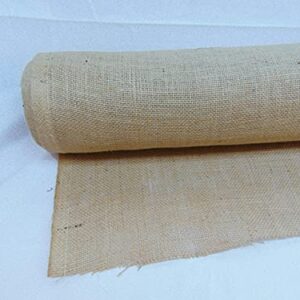 AAYU Brand 20 -Yards Premium Burlap Fabric 40" X 60ft | 20-Yards 40 inch x 60 feet DIY Burlap-Fabric Sackcloth Landscape Cloth Plain Garden Planter Signs Eco-Friendly, Jute Wedding Aisle Runner Roll