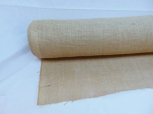 AAYU Brand 20 -Yards Premium Burlap Fabric 40" X 60ft | 20-Yards 40 inch x 60 feet DIY Burlap-Fabric Sackcloth Landscape Cloth Plain Garden Planter Signs Eco-Friendly, Jute Wedding Aisle Runner Roll