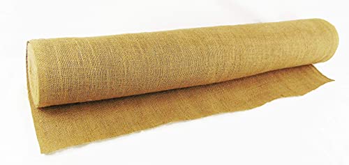 AAYU Brand 20 -Yards Premium Burlap Fabric 40" X 60ft | 20-Yards 40 inch x 60 feet DIY Burlap-Fabric Sackcloth Landscape Cloth Plain Garden Planter Signs Eco-Friendly, Jute Wedding Aisle Runner Roll