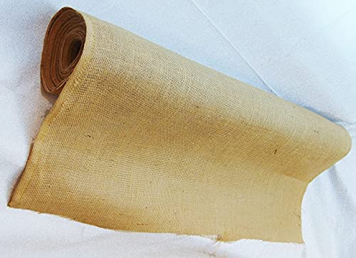 AAYU Brand 20 -Yards Premium Burlap Fabric 40" X 60ft | 20-Yards 40 inch x 60 feet DIY Burlap-Fabric Sackcloth Landscape Cloth Plain Garden Planter Signs Eco-Friendly, Jute Wedding Aisle Runner Roll