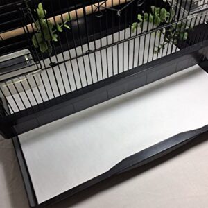 Bird Cage Liners - POLY COATED - Small Cages - Custom Size - 100 Pre-Cut Sheets - Up To 150 Ft Of Paper