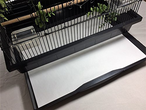 Bird Cage Liners - POLY COATED - Small Cages - Custom Size - 100 Pre-Cut Sheets - Up To 150 Ft Of Paper