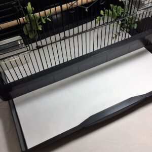 Bird Cage Liners - POLY COATED - Medium Cages - Custom Size - 150 Pre-Cut Sheets - Up To 300 Ft of paper