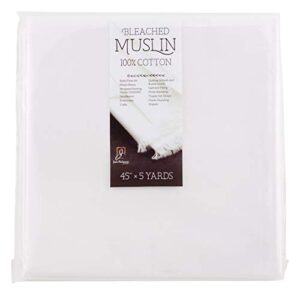 jack richeson bleached muslin, 45 inches x 5 yards