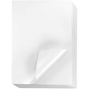 96 sheets white metallic shimmer paper for printer, letter size double sided for invitations, crafts (110gsm, 8.5 x 11 in)