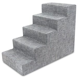 usa made pet steps/stairs with certipur-us certified foam for dogs & cats by best pet supplies