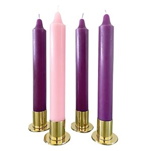 advent candles set 1-1/2" x 12"