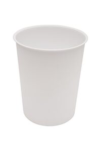 kenney storage made simple plastic waste basket, white