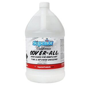 california cover all – automotive tire shine spray & professional grade tire dressing - high gloss - water repellent & made in america (1 gallon)