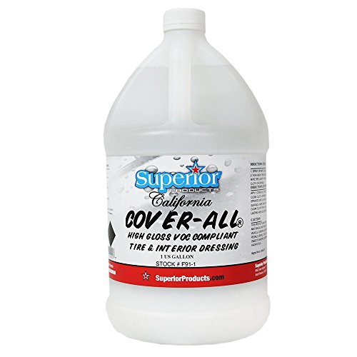 California Cover All – Automotive Tire Shine Spray & Professional Grade Tire Dressing - High Gloss - Water Repellent & Made in America (1 Gallon)