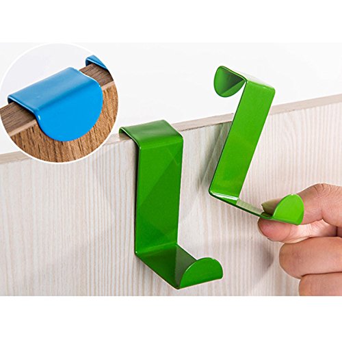 NewFerU Over The Door Cubical Wall Panel Utility Rack Hanger Hook Metal Partition Storage Organizer Set for Coat Clothes,Towel,Wreath,Key,Garage,Kitchen,Bathroom,Kids Room (Pure Hook)