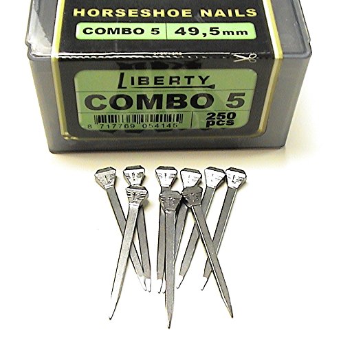 Liberty 5 Combo Horseshoe Nails 250 Count Box