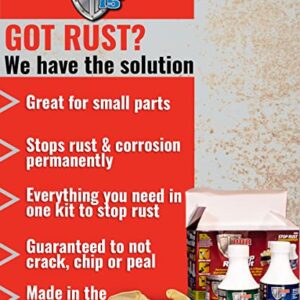 POR-15 Stop Rust Kit, Non-Porous Coating Seals and Protects Metal from Rust and Corrosion, Gloss Black