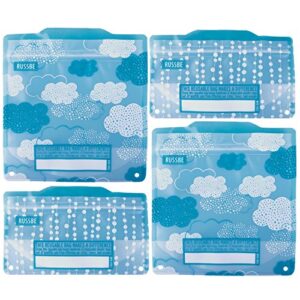 Russbe Clouds Reusable Snack & Sandwich Bags (Set of 4), Blue